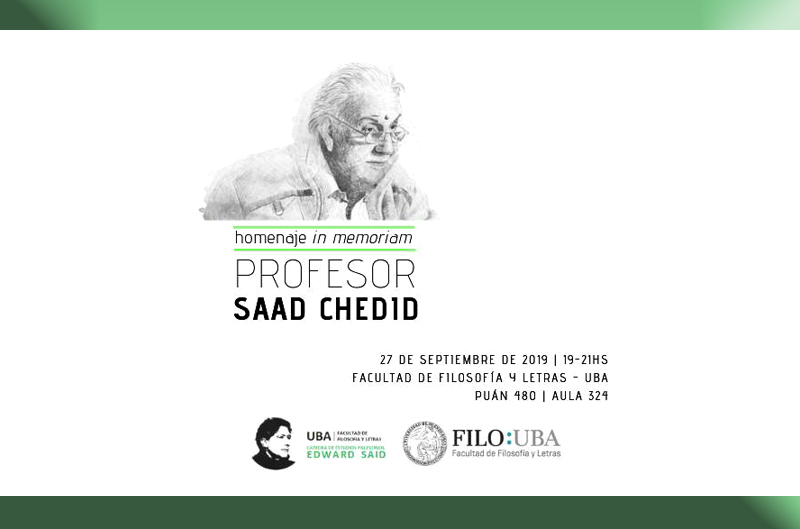 Homenaje al Profesor Saad Chedid - Diario Sirio Libanés